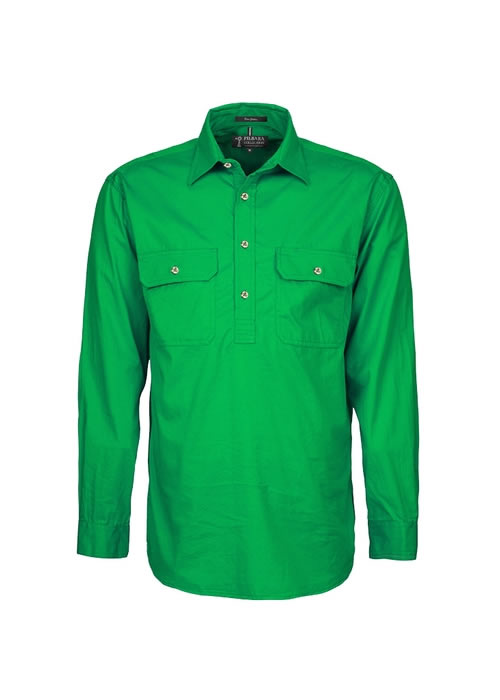 Pilbara RM200CF Mens Closed Front L/Sleeve Shirt – Seears Workwear