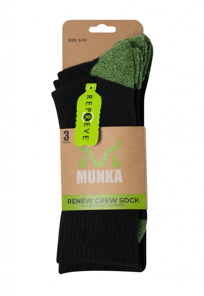 Munka Renew Crew Sock 3pk – Seears Workwear